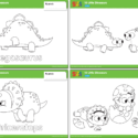 10 Little Dinosaurs Worksheets - Write - Super Simple
