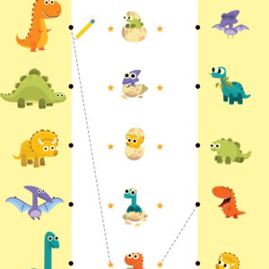 10 Little Dinosaurs Worksheet - Count - Super Simple