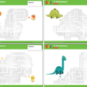 10 Little Dinosaurs Worksheet - Count - Super Simple