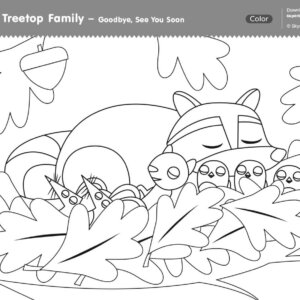 Line Up! Coloring Page - Super Simple