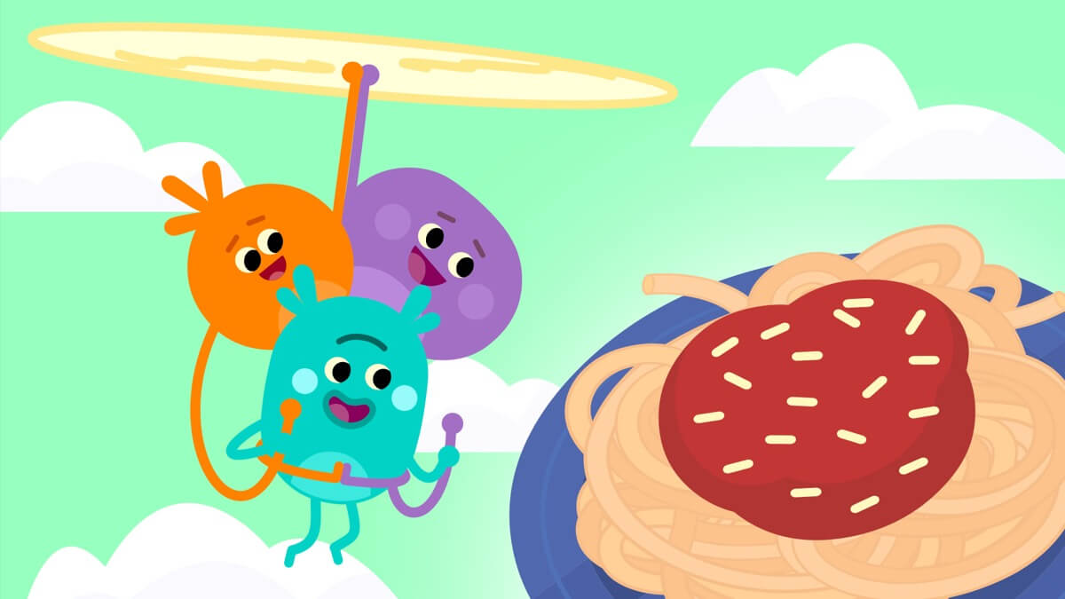 Stretchy Spaghetti Surprise - Super Simple