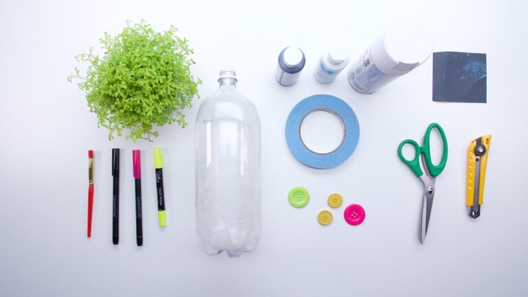 Super Simple Recycled Plastic Bottle Planters - Super Simple