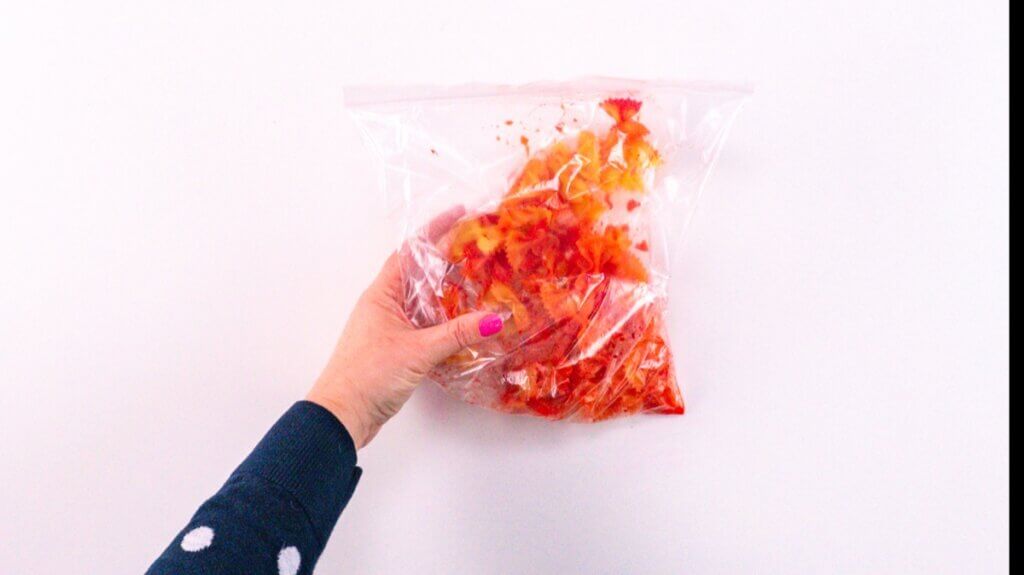 DIY Rainbow Pasta for Sensory Play - Super Simple