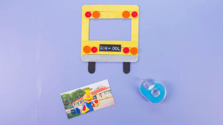 School Bus Photo Frame - Super Simple