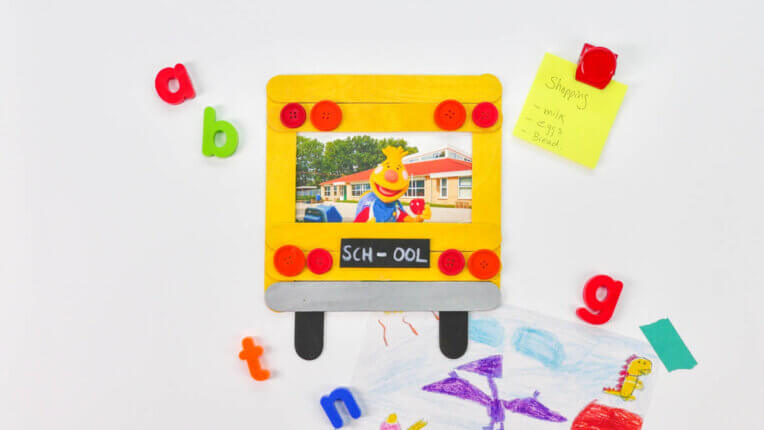 School Bus Photo Frame - Super Simple