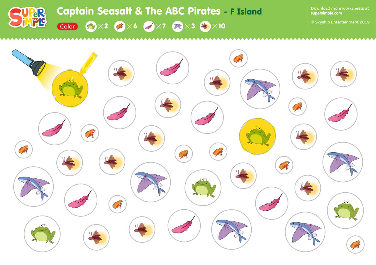Captain Seasalt And The ABC Pirates "F" - Color - Super Simple