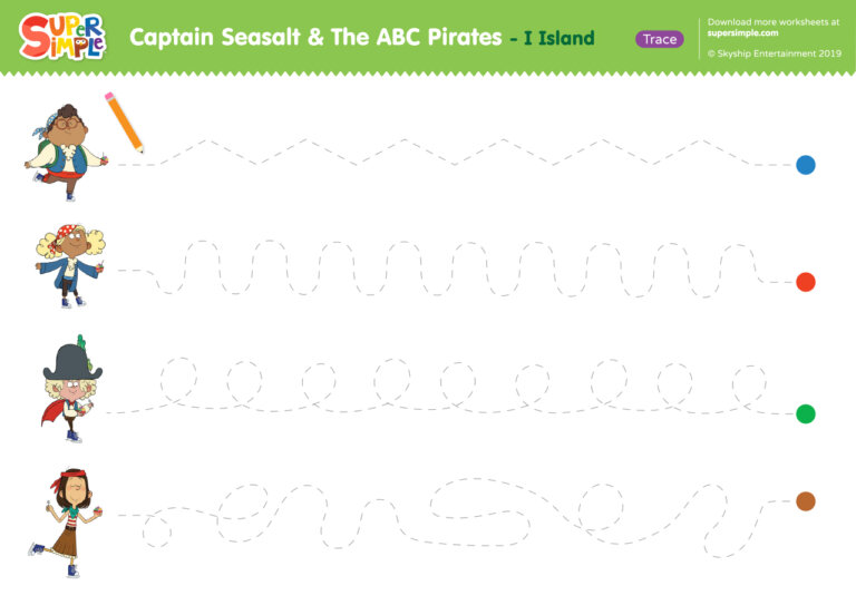 Captain Seasalt And The ABC Pirates "I" - Trace - Super Simple