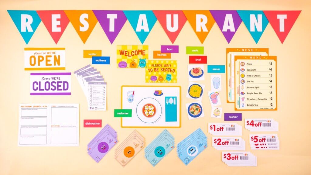 The Bumble Nums Restaurant Play Set - Super Simple