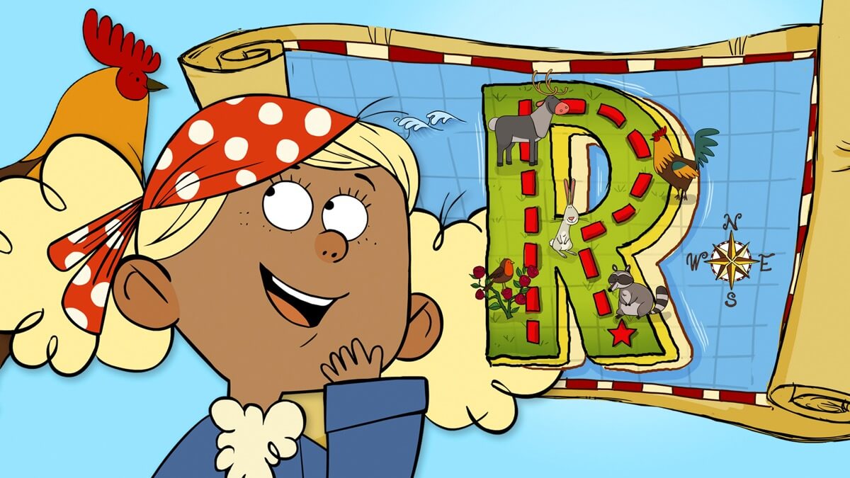 A Race to Find Treasure on "R" Island - Super Simple