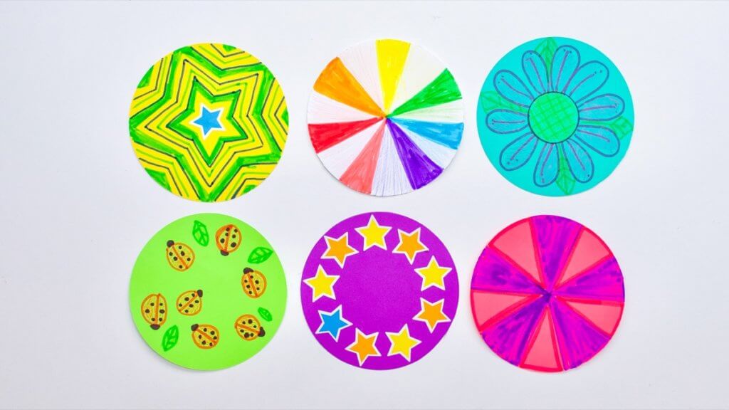 Colorful Dancing Spinners Craft - Super Simple