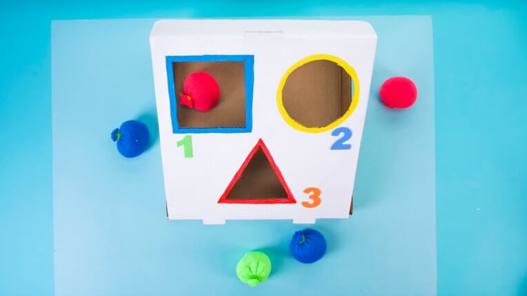 Pizza Box Bean Bag Toss Game - Super Simple