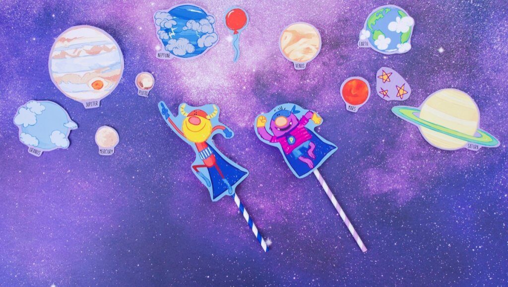 Captain Monsterica & The Purple Protector Straw Rockets - Super Simple