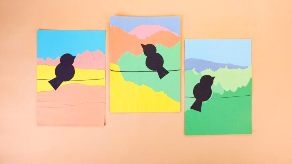 Birds On A Wire Craft - Super Simple