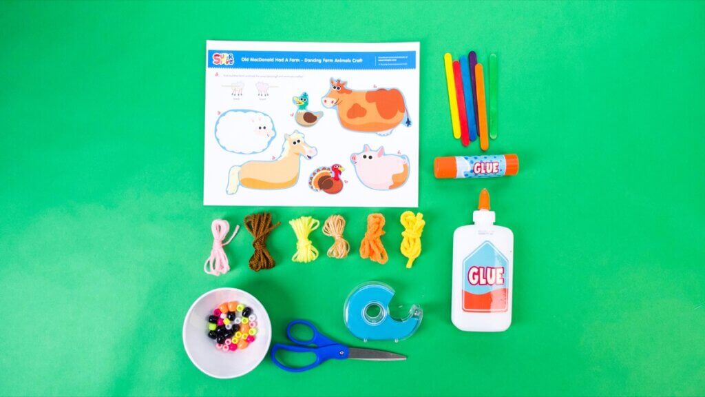 Old MacDonald Had A Farm - Dancing Farm Animals Craft - Super Simple
