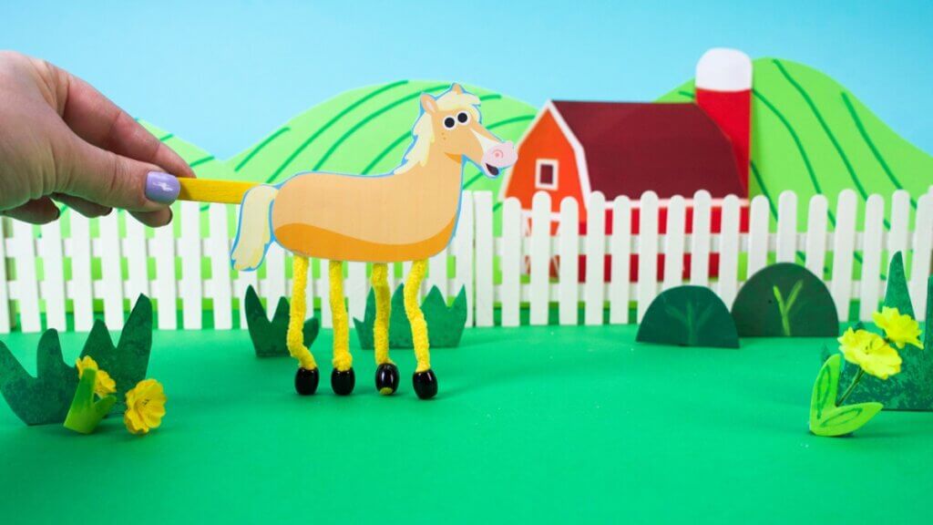 Old MacDonald Had A Farm - Dancing Farm Animals Craft - Super Simple