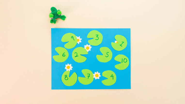 Lily Pads & Leaping Frog Counting Activity - Super Simple
