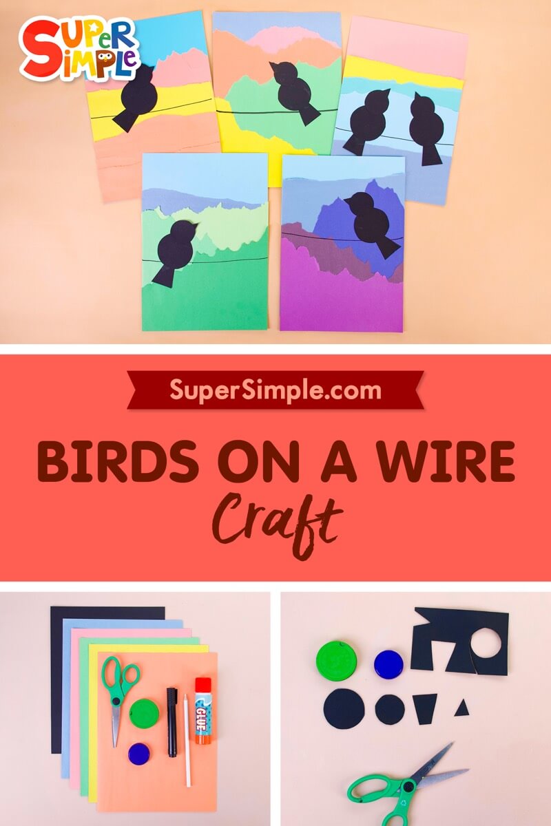 Birds On A Wire Craft - Super Simple