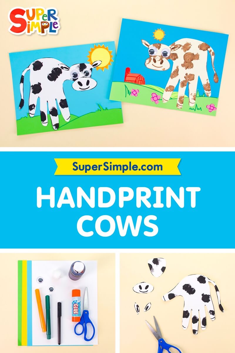 Handprint Cows - Super Simple