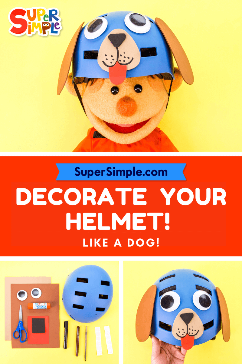 Decorate Your Helmet Like A Dog! - Super Simple