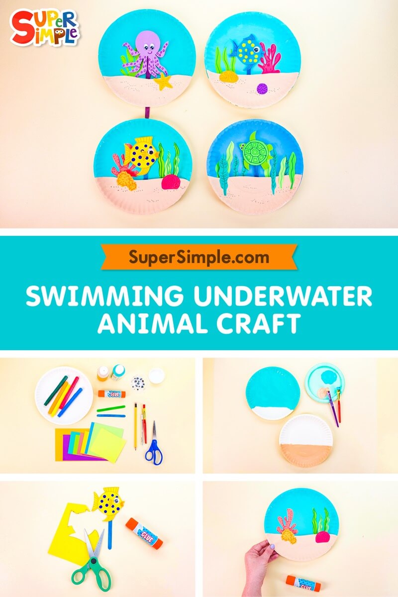 Swimming Underwater Animal Craft - Super Simple