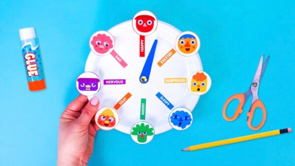 This Is A Happy Face Feelings Wheel - Super Simple