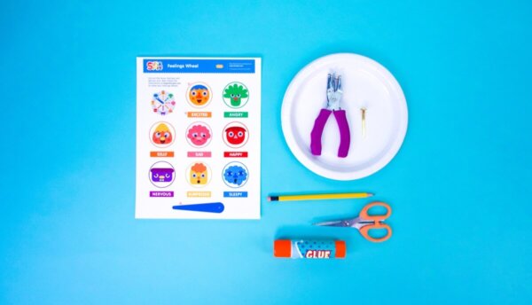 This Is A Happy Face Feelings Wheel - Super Simple