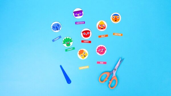 This Is A Happy Face Feelings Wheel - Super Simple