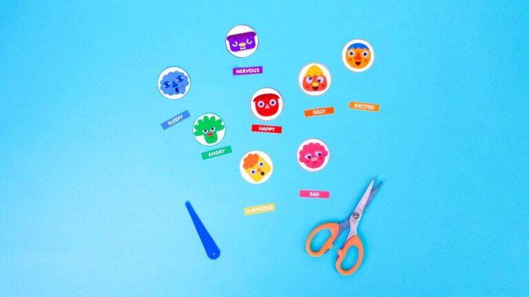 This Is A Happy Face Feelings Wheel - Super Simple