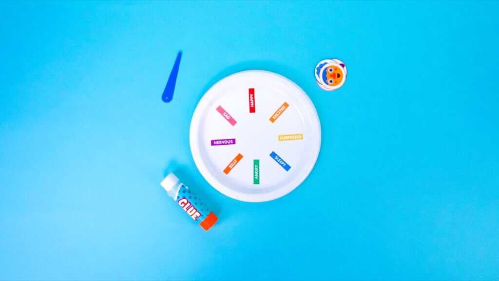 This Is A Happy Face Feelings Wheel - Super Simple