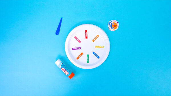 This Is A Happy Face Feelings Wheel - Super Simple