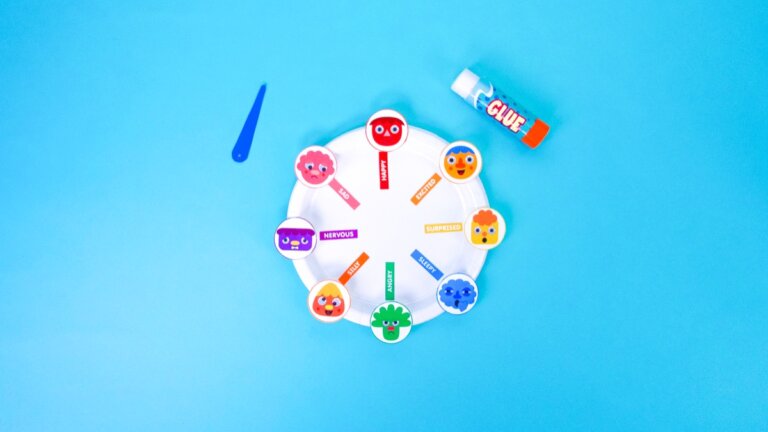 This Is A Happy Face Feelings Wheel - Super Simple