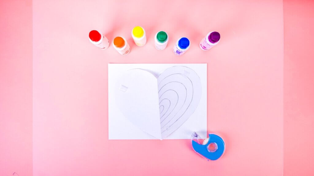 Rainbow Heart Craft - Super Simple