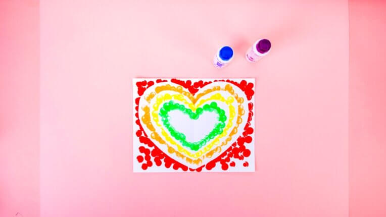 Rainbow Heart Craft - Super Simple
