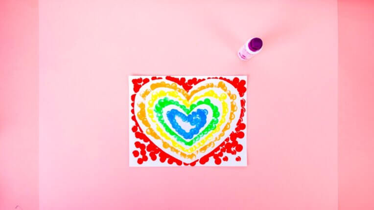 Rainbow Heart Craft - Super Simple
