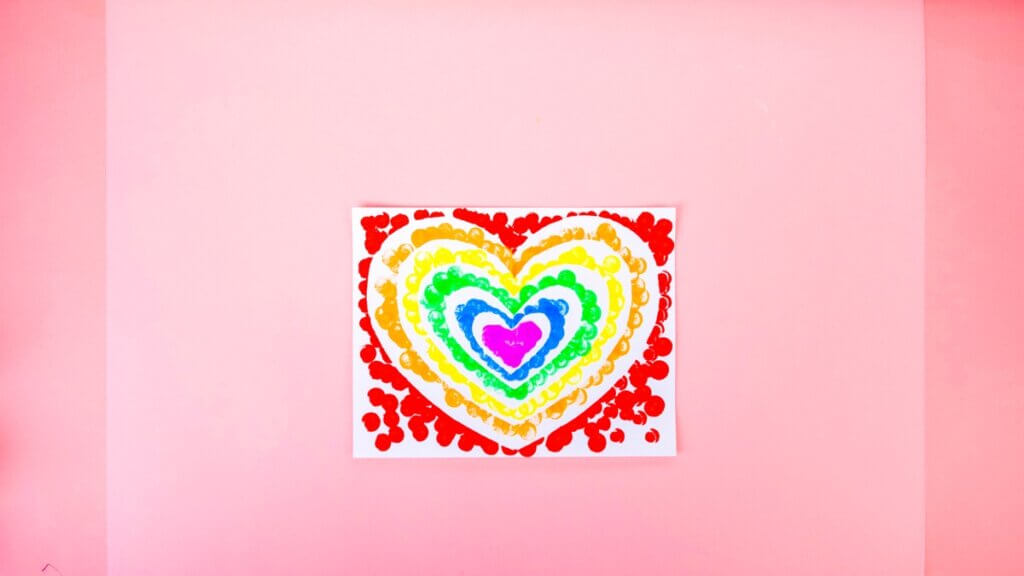 Rainbow Heart Craft - Super Simple