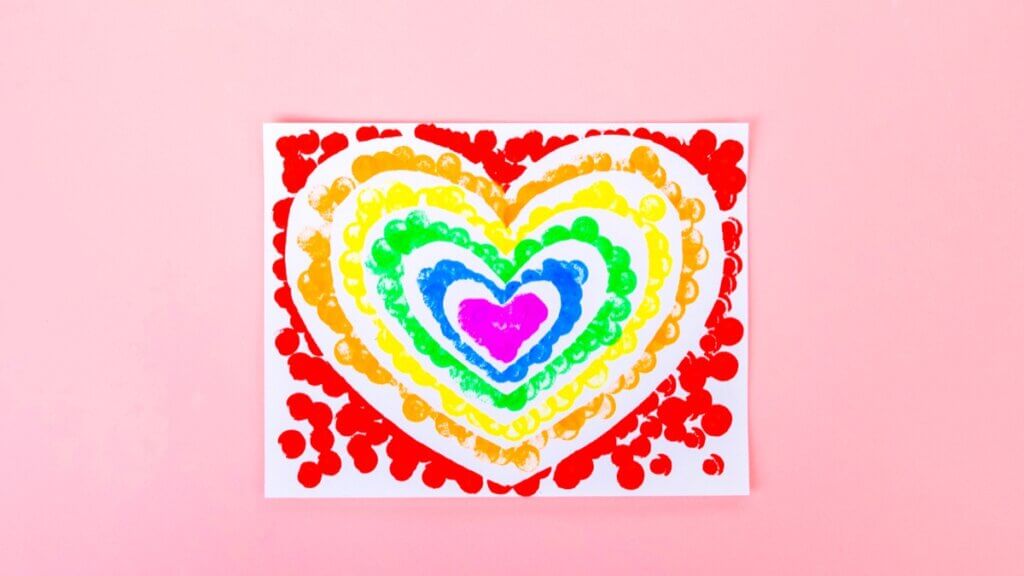Rainbow Heart Craft - Super Simple