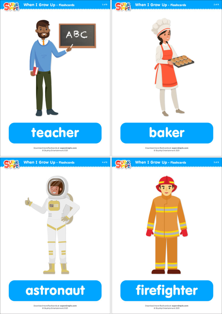When I Grow Up Flashcards - Super Simple