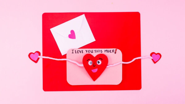 "I Love You This Much!" Homemade Card Craft - Super Simple