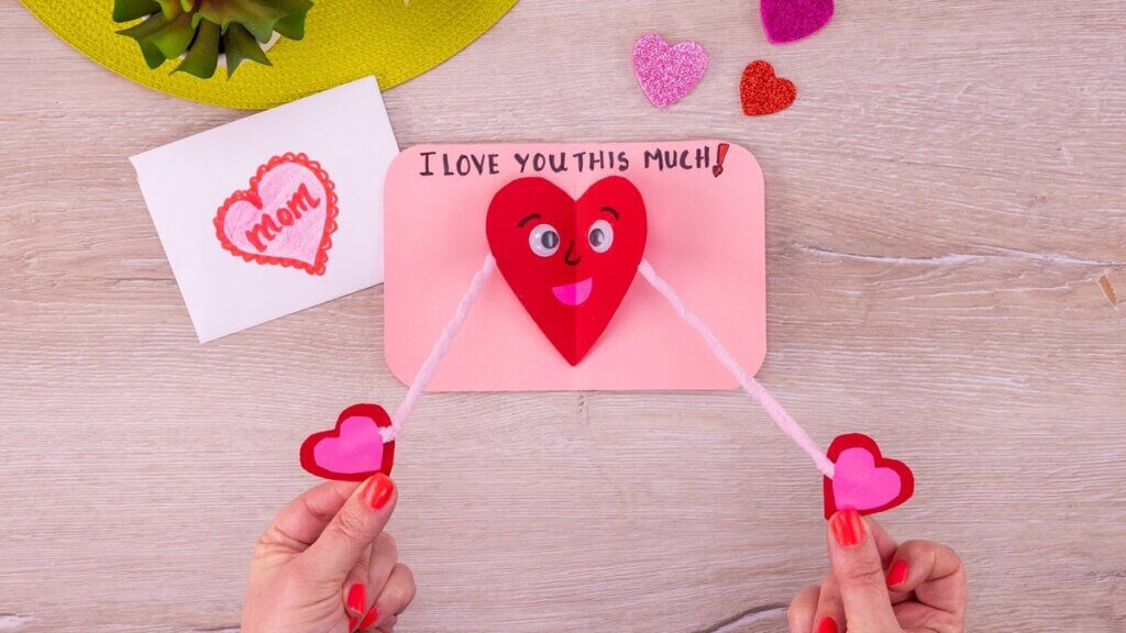 "I Love You This Much!" Homemade Card Craft - Super Simple
