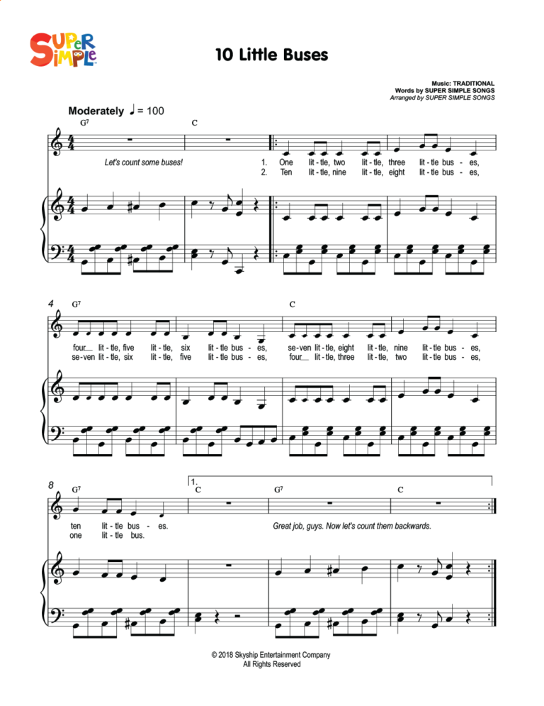 10 Little Buses - Super Simple Songs