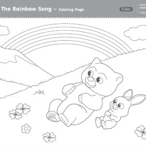 Line Up! Coloring Page - Super Simple