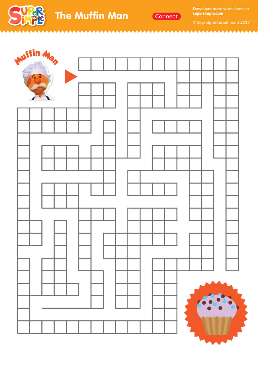 The Muffin Man - Maze - Super Simple