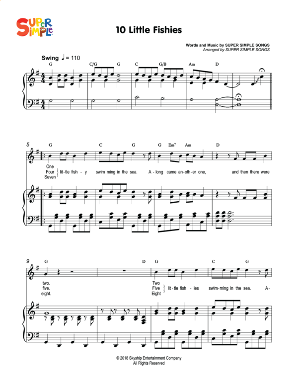 10 Little Fishies - Super Simple Songs