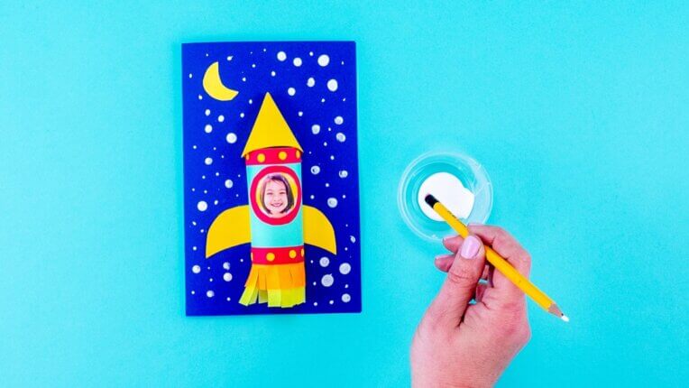Rocket Card Craft - Super Simple