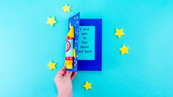 Rocket Card Craft - Super Simple