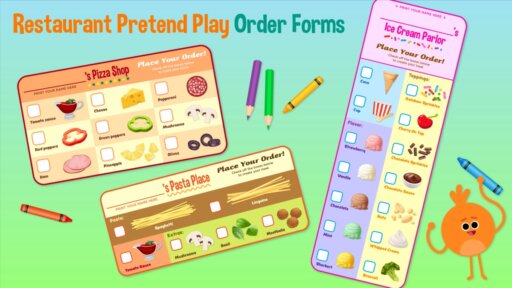 Restaurant Pretend Play Order Forms - Super Simple