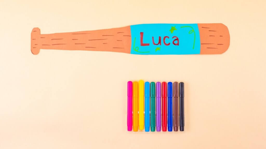 Baseball Name Plate - Super Simple