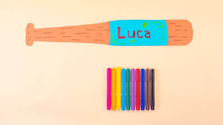 Baseball Name Plate - Super Simple