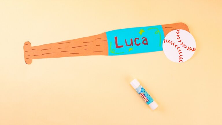 Baseball Name Plate - Super Simple