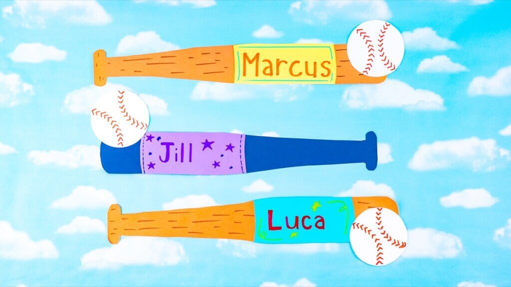 Baseball Name Plate - Super Simple